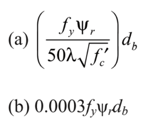 Rebar Development Length Calculator to ACI 318 (US) — Structural Calc